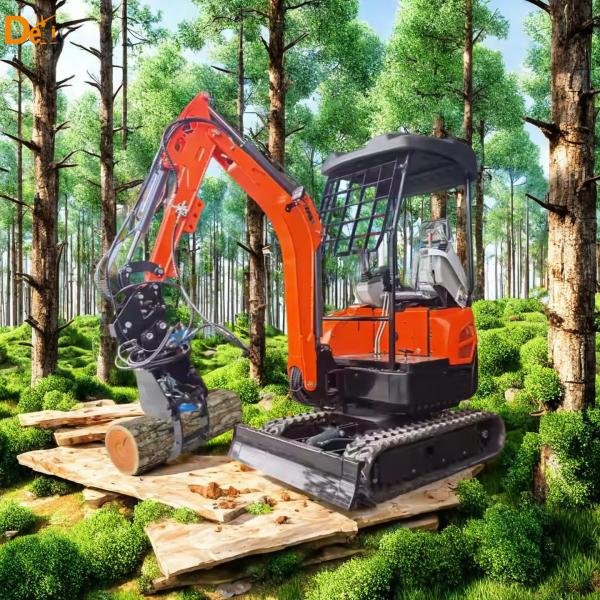 Quality 3.5 Tonne Mini Garden Excavator Small Crawler Tailless Hook Digger Customized for sale