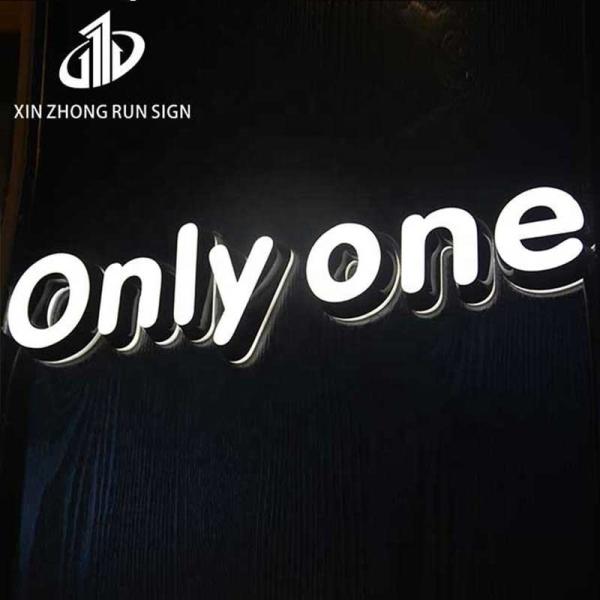 Quality Customized Stainless Steel/Acrylic Size Led Light Emitting 3d Letter Logo for sale
