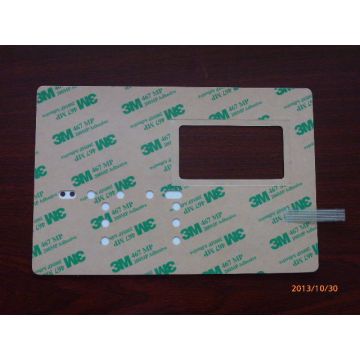 Quality Waterproof Led Metal Dome Membrane Switch With Double Side Tape / Rubber Keys for sale