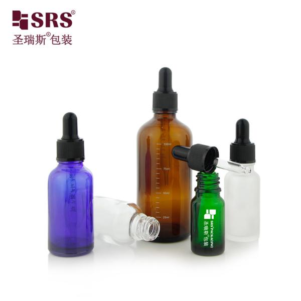 Quality D002-100ml Round Glass Empty Dropper Bottles Leak Proof for Essential Oil for sale