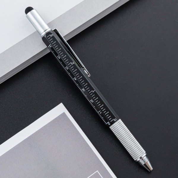 Quality Multifunctional Metal Creative Ballpoint Pen Ruler Screwdriver Touch Screen for sale