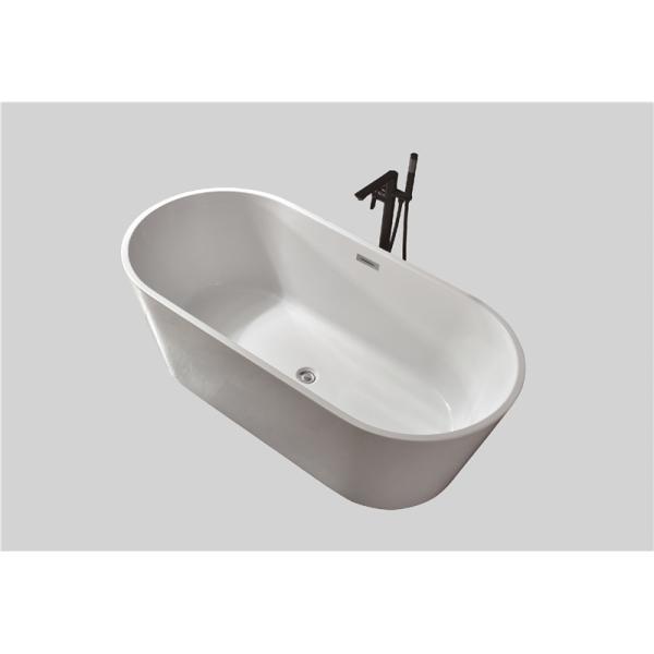 Quality Classic Indoor Stand Alone Acrylic Bathtub Freestanding Bathtubs Soaking Bath Tub for sale