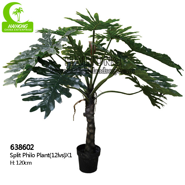Quality High Simulation 120cm Artificial Landscape Trees , Artificial Split Philo Tree for sale