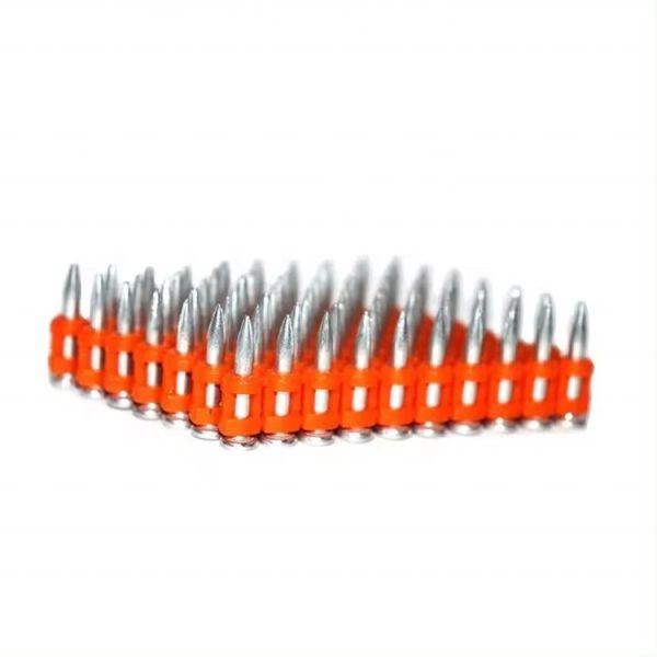 Quality 16-38mm Length Step Shank Bullet Point Gas Nails for Gas Actuated Nailers Galvanized for sale