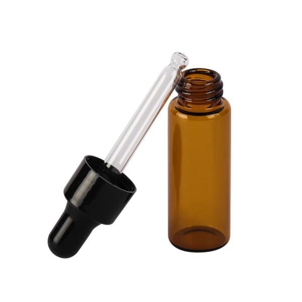 Quality Amber Small Glass Dropper Bottles Customizable Sample Dropper Bottle 1ml 2ml 3ml for sale