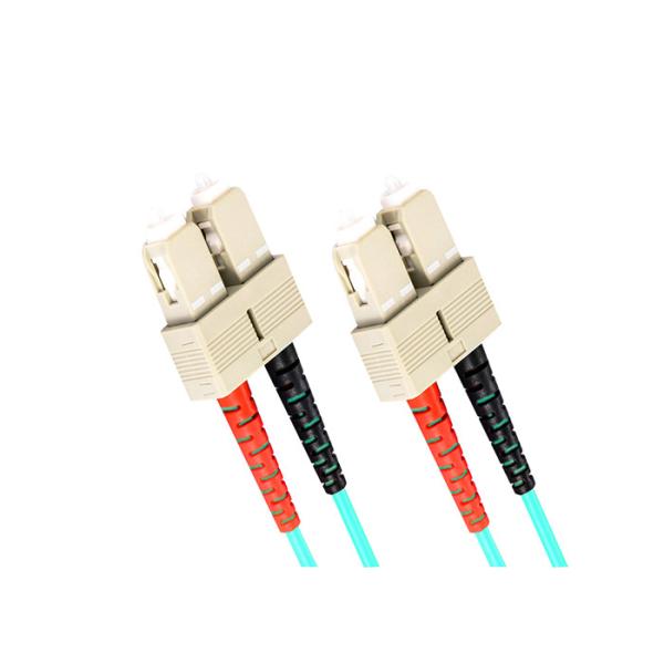 Quality 10GB Multimode Fiber Patch Cord SC UPC Connector PVC / LSZH Jacket for sale
