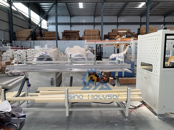 Quality 37kW Deep Screw PVC WPC Door Frame Making Machines 180-200KG/H for sale