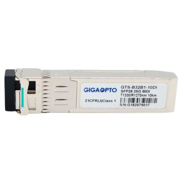 Quality Simplex LC SMF WDM Transceiver SFP28 25GBASE 1330nm TX 1270nm RX 10km for sale