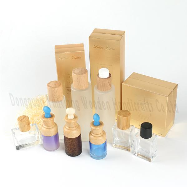 Quality Customized Wooden Perfume Bottle Lid Reed Diffuser Cap for Elegant Fragrance for sale
