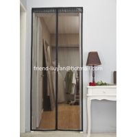 Quality Black magnetic mesh screen door Curtain Easy Fixed DIY mosquito mesh door for sale