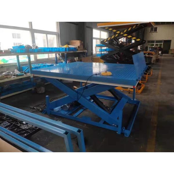 Quality Durable Stationary Hydraulic Lift Table For Warehouse Yellow for sale