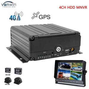 Quality 4 Channel Mobile NVR With 1080P Remote 3G 4G GPS WiFi Vehicle Bus Truck Network for sale