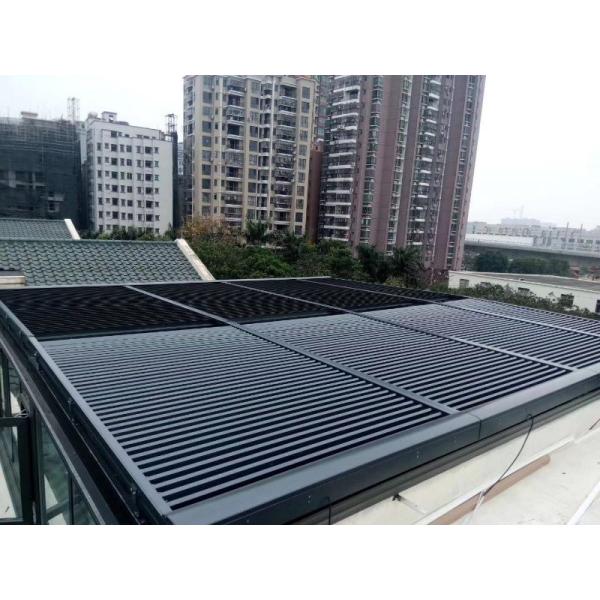 Quality Adjustable Weatherproof Louvres System SKS90 Aluminum Architectural Facade Sun for sale