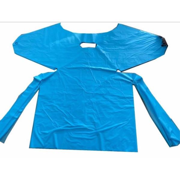Quality Long Sleeves Cpe Standard Surgical Gown Customized Size Fluid Resistant for sale
