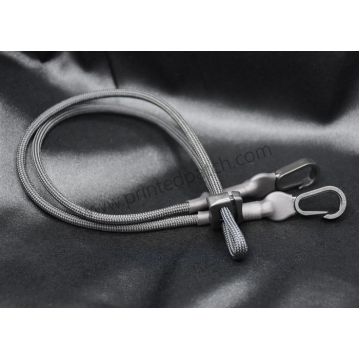Quality Grey Matte OEM Metal Buckle Elastic Drawstring Cord For Sweatpants for sale