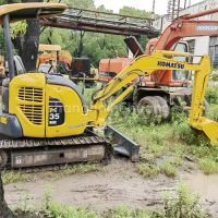 Quality Second-hand Komatsu PC35 Excavator Original from 0.11m3 Bucket Capacity for sale