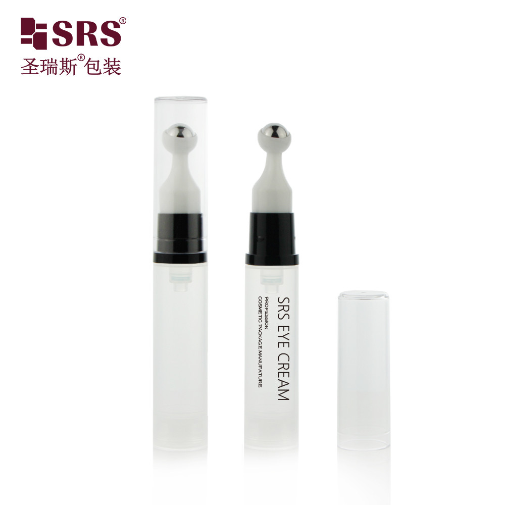 Quality A0031 PP Luxury Customization Empty Injection White Glossy Airless Pump Roll On for sale