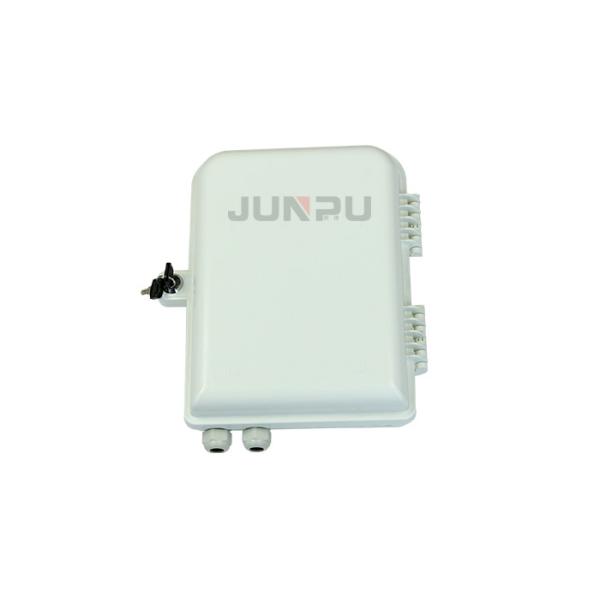 Quality 2 In 16 Out Optical Fiber Termination Box 16 Core PC ABS Material Wall Mounted for sale