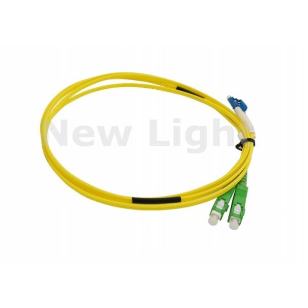 Quality Low Insertion Loss SC-LC Fiber Optic Patch Cord 3 Meter Length for CATV and Data for sale