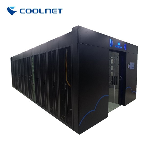 Quality 48U Modular Data Center with Hot and Cold Aisle Containment and Precision Air for sale