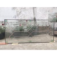 Quality Custom Wooden Door Glass , Theft Proof Bevel Translucent Glass Panels for sale