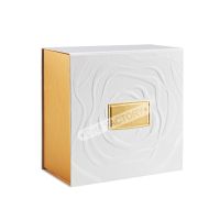 Quality Premium Large Embossing Logo Fold Up Gift Boxes Printable Without Magnets for sale