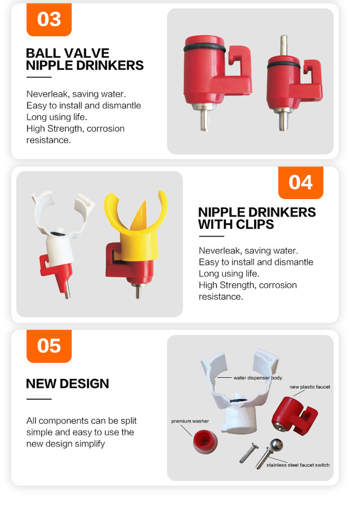 Poultry Automatic Chicken Drinking System Nipple Drinker Supplier 5