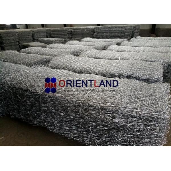 Quality ASTM A975-97 Galfan Woven Mesh Gabion Wire Baskets for sale