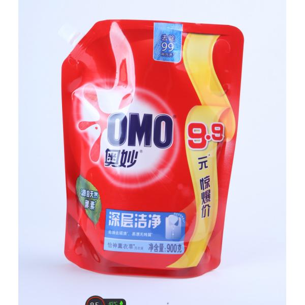 Quality Squeeze 60mic Laminated Stand Up Pouch Juice Plastic Drink Packaging For Jam for sale