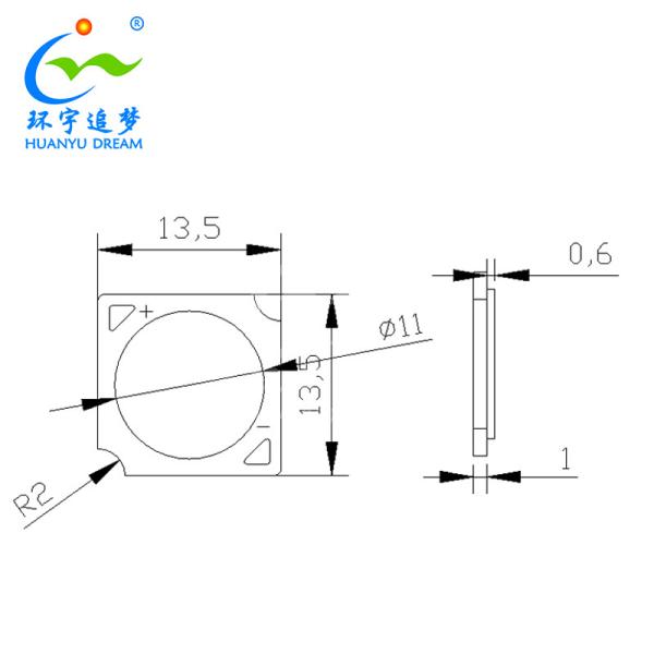 Quality High Luminous 1313 LED COB Chip 20W 80Ra 1700K-20000K for sale