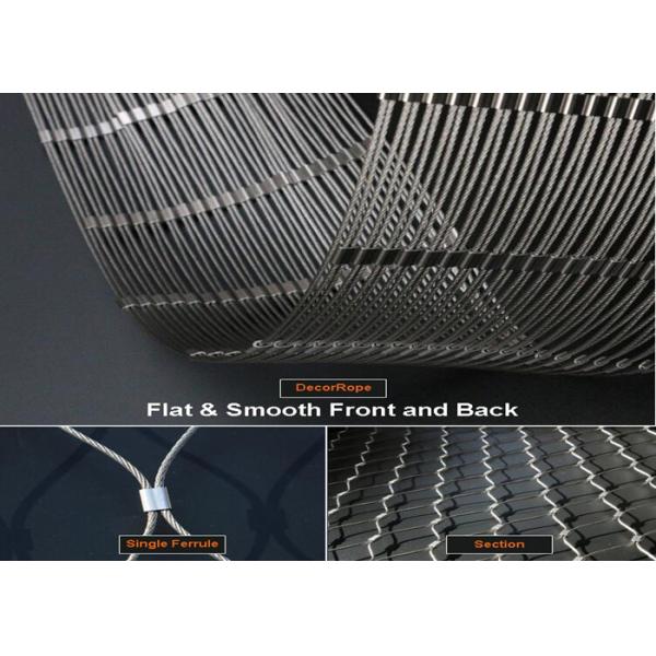 Quality Rhombus Balustrade Infill Flexible Cable Mesh for sale