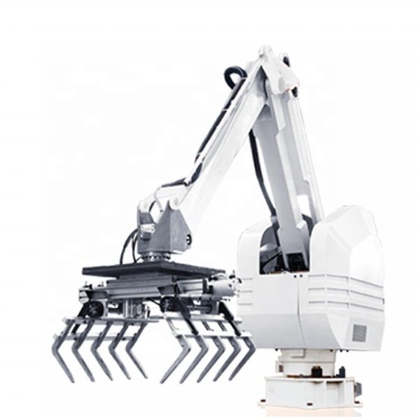 Quality Manufacturing Plant Automatic Grade Automatic Bag Robotic Palletizer Production Line for sale