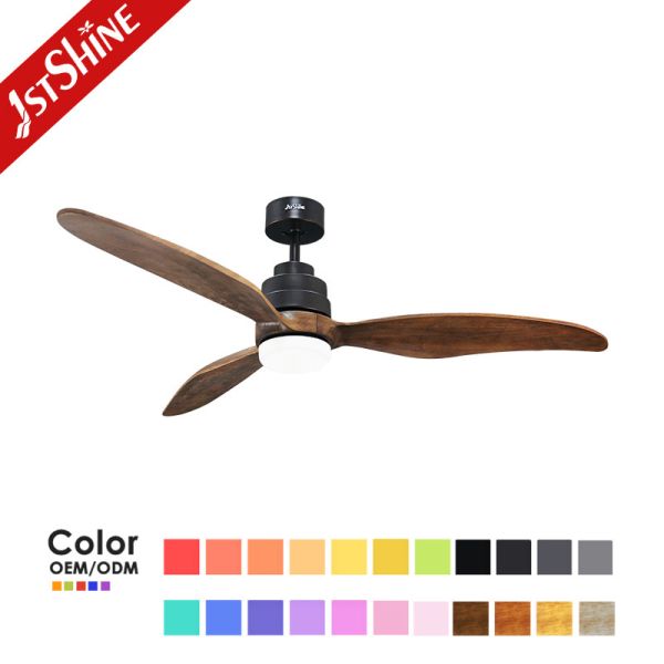 Quality New Arrival DC Motor 3 Solid Blades Decorative Led Ceiling Fan With Light for sale