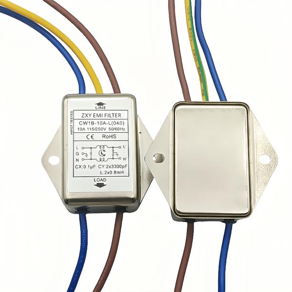 Quality EMI Filter 115V/250V Single Phase Low Pass Anti-Interference CW1B-6A/1A/10A-L(040) for sale