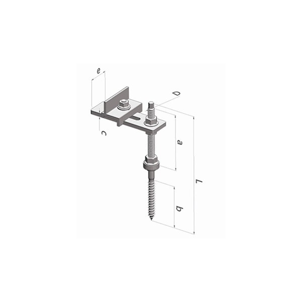 Quality Hooks And Hanger Bolts Solar Panel Kits Aluminum Rooftop Mounting Systems Unique Clamp for sale
