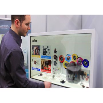 Quality 47 See Through Lcd Screen Kiosk Digital Signage , Multitouch Transparent for sale