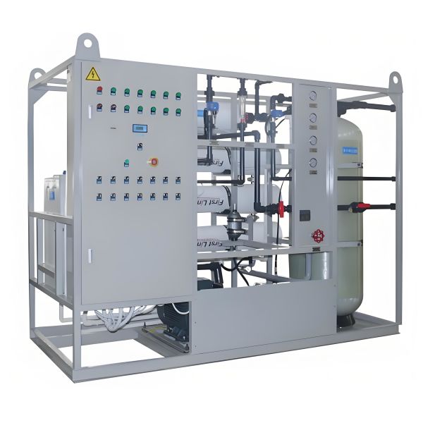 Quality Siemens S7 PLC Controlled Ocean Water Desalination Machine 100 To 1000 M3/Day for sale