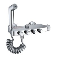 Quality ABS Thermostatic Shower Faucet Wall Mounted Handheld Bidet Faucet for sale