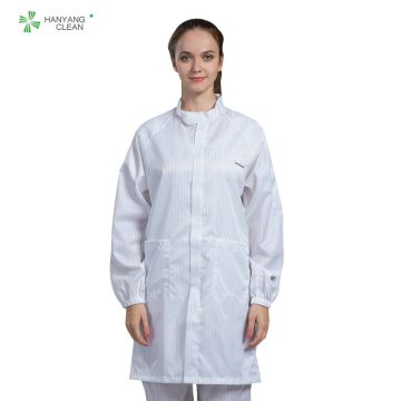Quality ESD antistatic lint-free and dust-proof polyester lab coat and smock for the for sale