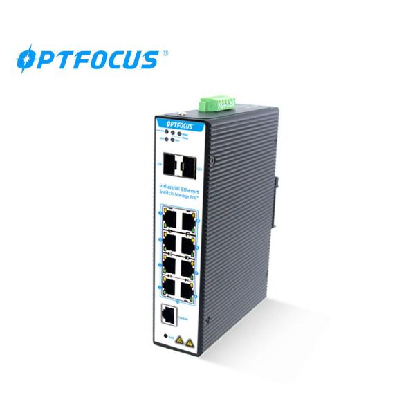 Quality SFP Managed Gigabit Ethernet Switch 2port 100 / 1000M Automatically Support IGMP for sale