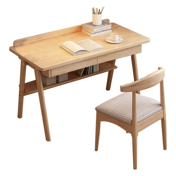 Quality Wooden Nordic Art Assurance Customized Practical Study Desk Laptop Table for Home Office for sale