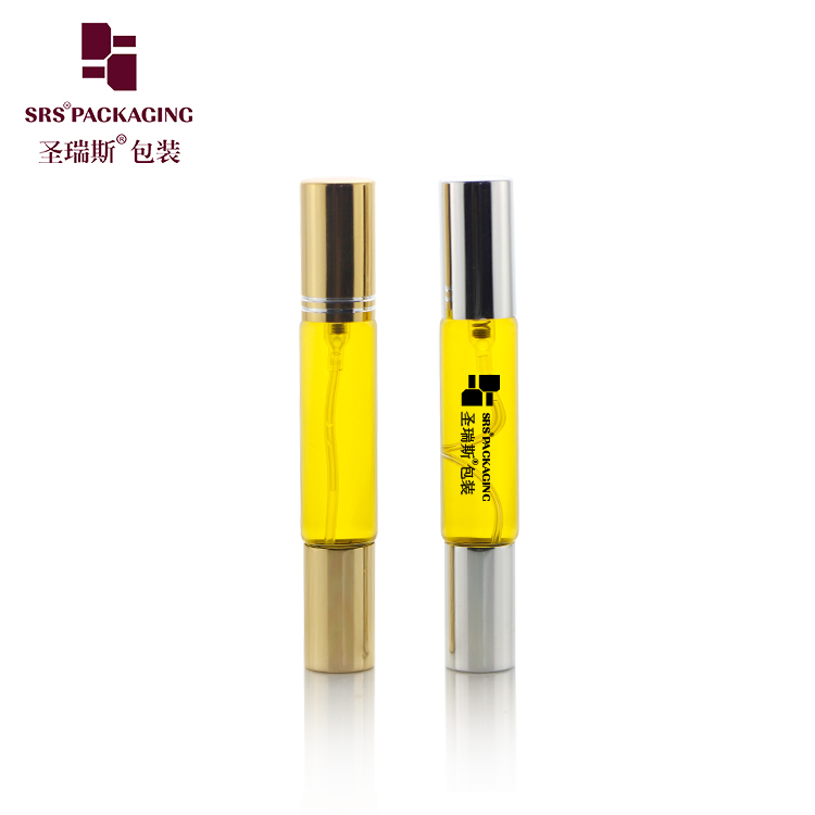 Quality BLPD Mold Empty Transparent Glass Roll On Bottle Dual Double Ended Bottles For for sale