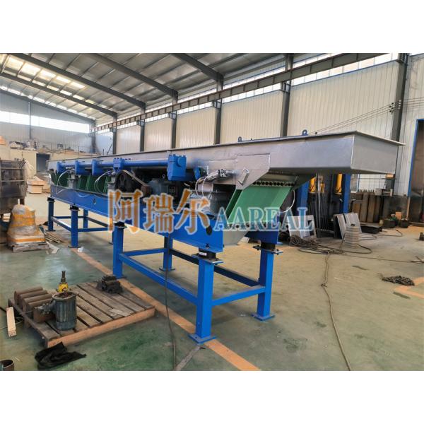 Quality Stainless Steel Leaf Spring Eccentric Vibratory Conveyor For Natural Rubber for sale