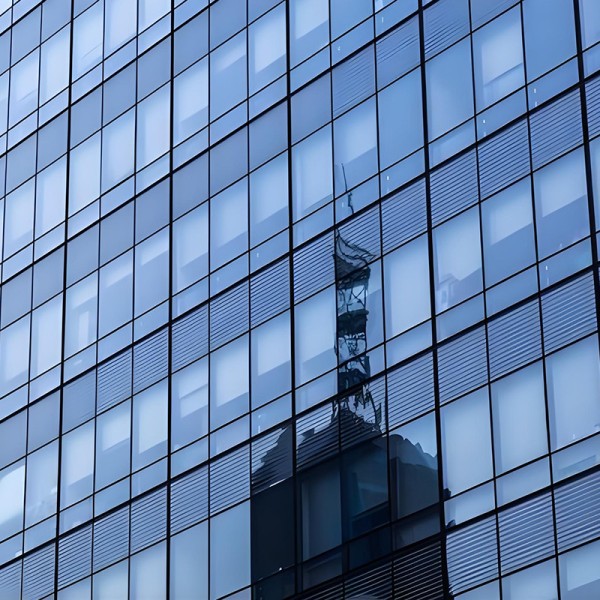 Quality Commercial Window Curtain Wall Rectangular Shape Soundproof Curtain Wall for sale