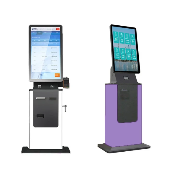 Quality 21.5 Thermal Paper Check In Kiosk with Capacitive Touch and Steel Enclosure for sale