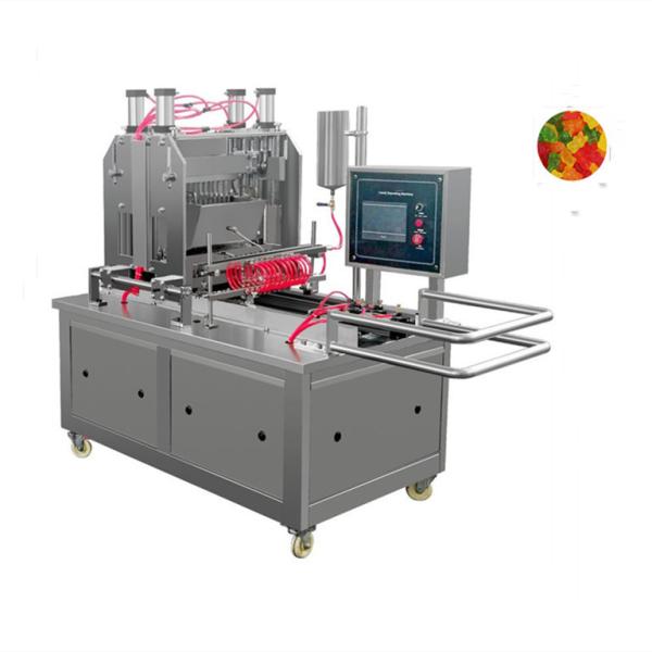 Quality 50kgs Double Colors Rings Pear Gummy Candy Depositing Machine for Pectin-based for sale