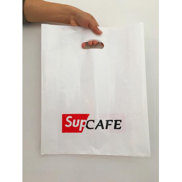 Quality Gravure Printing HDPE Die Cut Handle Plastic Bag for sale