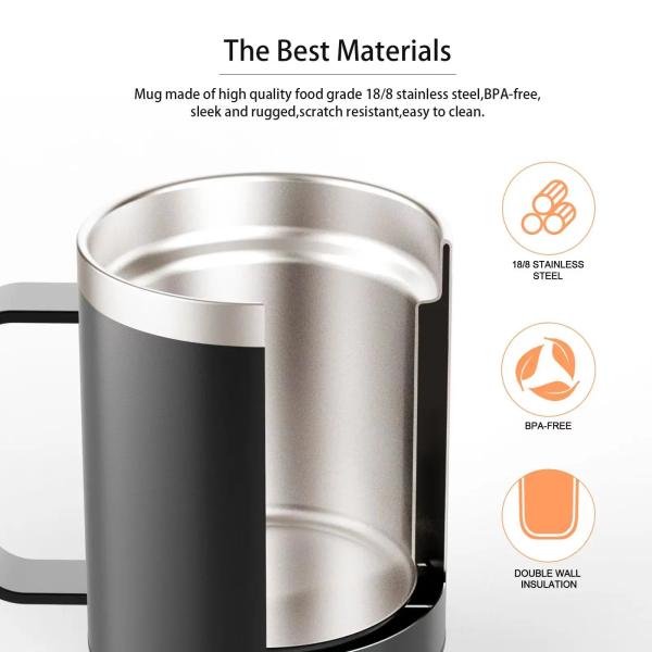 Quality Desktop Intelligent USB Self Warming Coffee Cup Travel Mug OEM for sale