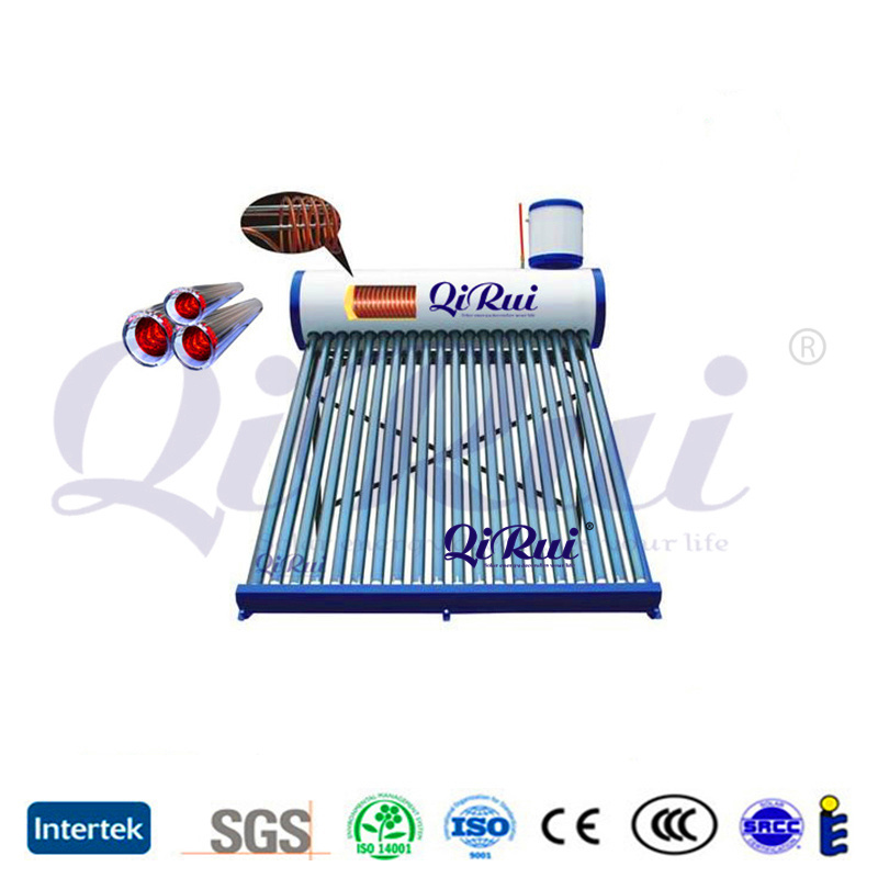 Wholesale 150L 200L 250L 300L Heat Exchanger Vacuum Tube Solar Boiler Price Pre-Heated Home Geyser Pressurized Solar Powered Heater Hot Water Heating System