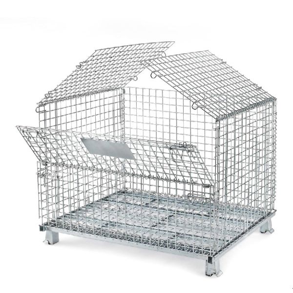 Quality Warehouse Wire Partitions & Security Cages Wire Mesh Cart On Wheels for sale